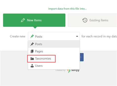 import taxonomy meta and images from csv or xml wp all import