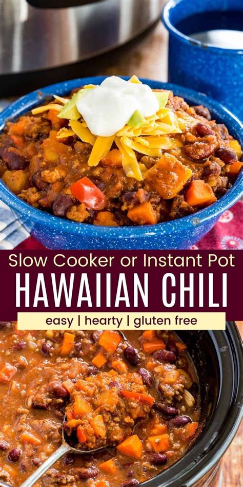 Crockpot Aloha Chili Is A Hearty Crockpot Chili Recipe With Bursts Of