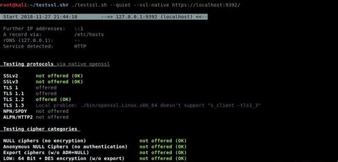 testssl sh tool to check ssl tls related vulnerabilities all about