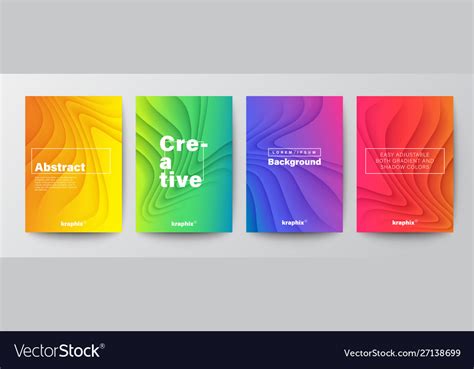 set minimal abstract organic curved wave shape vector image