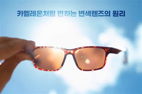 카멜레온처럼 변하는 변색렌즈의 원리