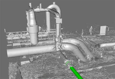 solved recap pointcloud displayed with intensity values in navisworks