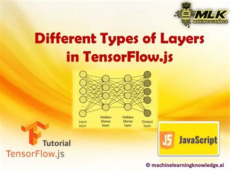 different types of layers in tensorflow js mlk machine learning