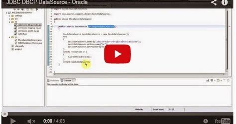 java ee jdbc dbcp datasource oracle