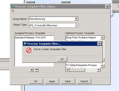 error fail to create template filter