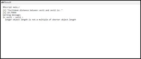 how to calculate euclidean distance in r geeksforgeeks