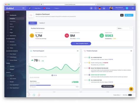 20 best react dashboard templates for killer applications 2020 colorlib