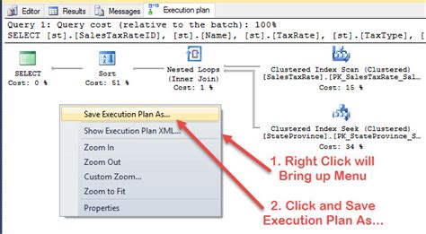 sql server save and send execution plan via email sql