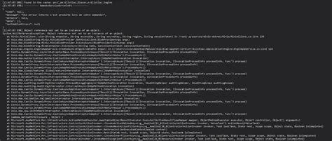 minio system nullreferenceexception object reference not set to an