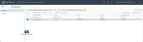 Vm Replication In Vsphere Replication Mastering Vmware