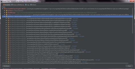 java debug stream trace on functional code throws