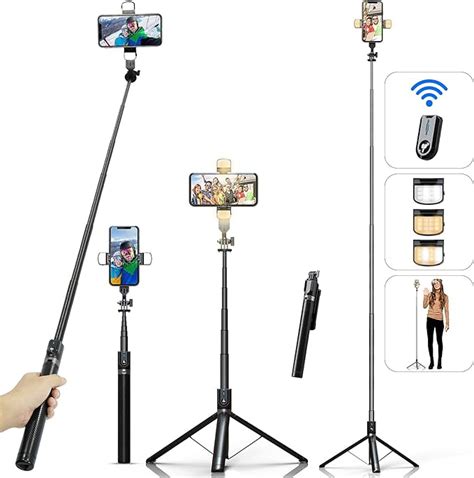 Selfie Stick Handy Stativ Für Smartphone Ashiner 180cm Hoher