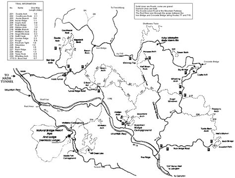 selecthikes red river gorge map
