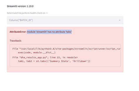attributeerror module streamlit has no attribute tabs 🎈 using