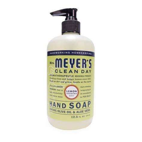 Mrs Meyers Clean Day 12 5 Fl Oz Liquid Hand Soap Lemon Verbena