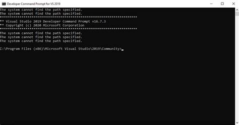 windows multiple the system cannot find the path specified messages