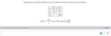 Solved Suppose G X Is A Differentiable Function Consider