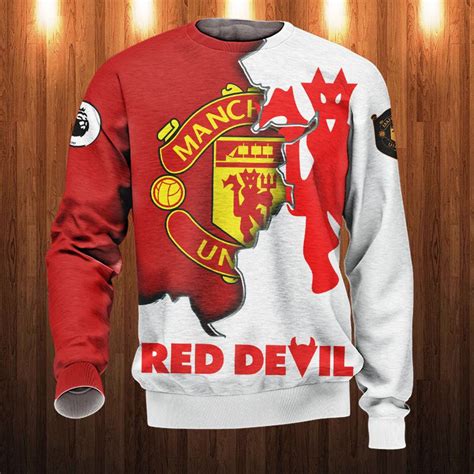 Manchester United Red Devils All Over Print Hoodie T Shirt Polo Shirt