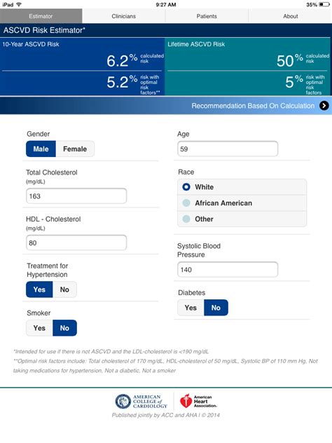 Ascvd Cardiovascular Risk Calculator Dechellederren