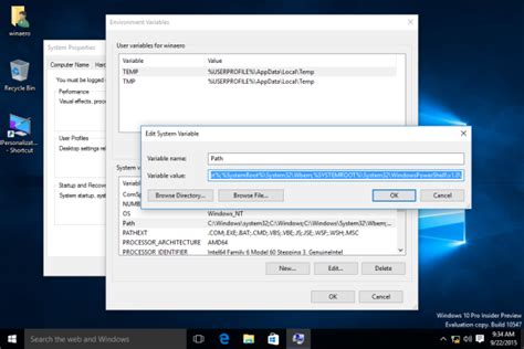 windows 10 build 10547 features a new environment
