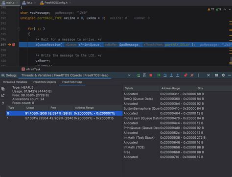 clion 2021 3 eap multi threaded freertos debugging ninja as default
