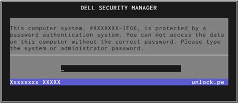 bios password recovery dell