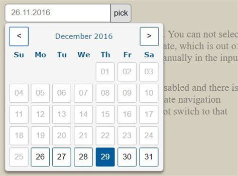beautiful customizable datepicker plugin for jquery hw datepicker