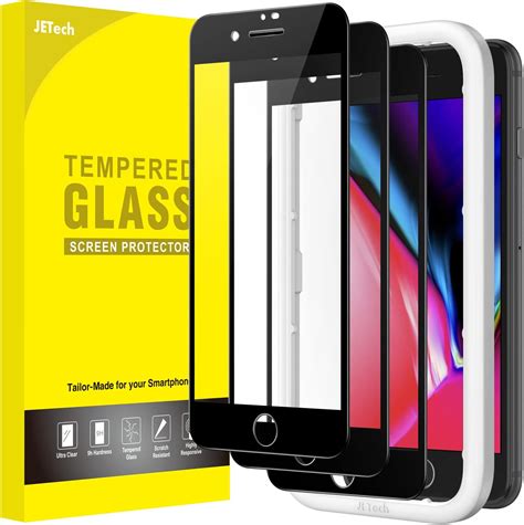 Jetech Protector De Pantalla Cobertura Completo Para Iphone Se 3 2022