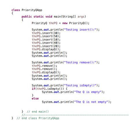 from book implement a priority queue based on a