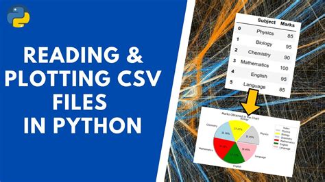 read and plot the csv data in python curve pie chart and bar graphs