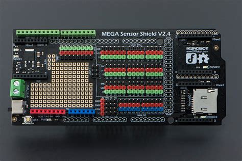 gravity io sensor shield for arduino mega due dfrobot