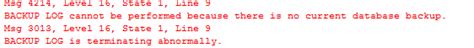 breaking log sequence number lsn chain sql server repository