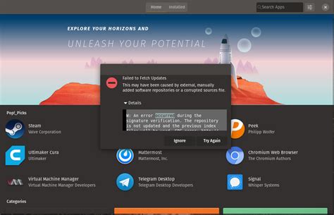 failed to fetch updates on pop os 19 04 · issue 516 · pop os pop · github