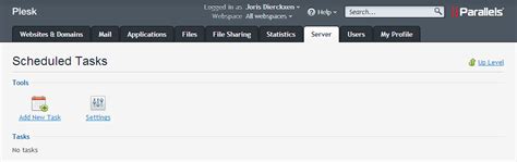 how can i create manage a scheduled task with plesk combell support