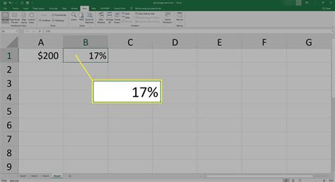 how to calculate percentage in excel
