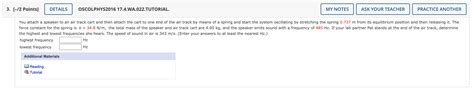 Solved 3 [ 12 Points] Details Oscolphys2016 17 4 Wa 022