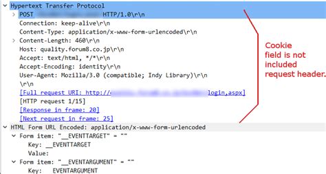 add cookie field to header of post request stack overflow