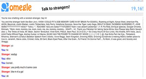 Technology Update Omegle Chat Via Facebook Log In