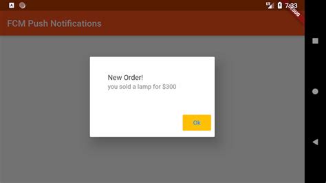 fcm push notifications for flutter