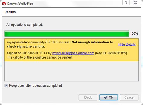 2 1 4 3 signature checking using gpg4win for windows