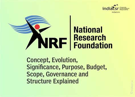 National Research Foundation Nrf Concept Evolution Significance