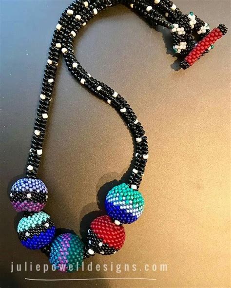 Pin By Sa Turner On Julie Powell Beadwork Necklace Beaded Cuff Bead
