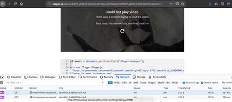 unable to play stream · issue 1797 · clappr clappr · github