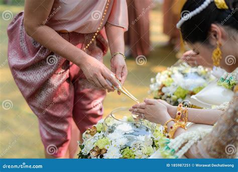 Hands Of Thai Masseuse Woman Getting Massage Barefoot For Customer