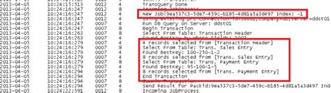 reading the debug log files