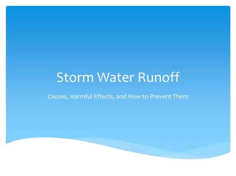 Ppt Storm Water Runoff Powerpoint Presentation Free Download Id