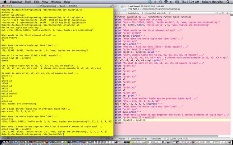 python tuple primer tutorial robert james metcalfe blog