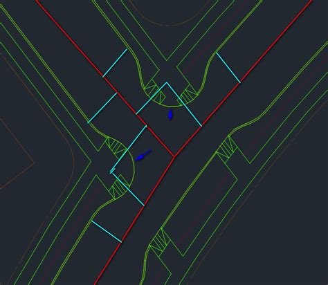 solved corridor modeling for intersection with bluges or bump outs