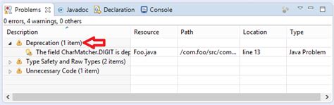 java can eclipse be used to find all deprecated method calls 2022