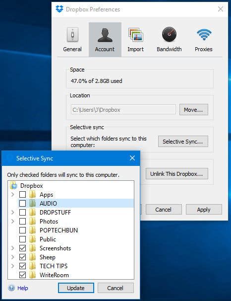 the art of the selective dropbox sync the new york times